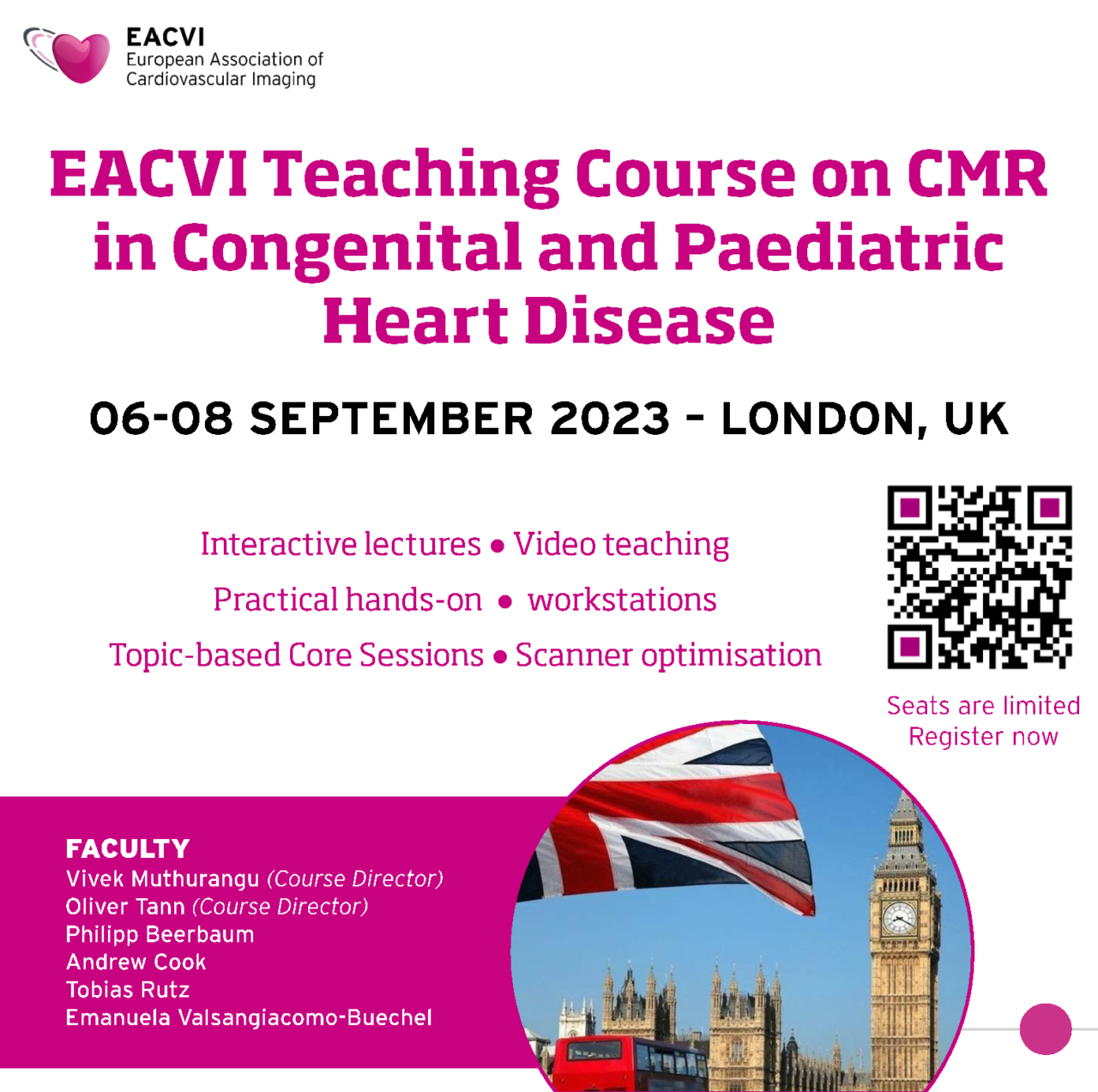 EACVI Teaching Course on CMR in Congenital and Paediatric Heart Disease – ECHOS