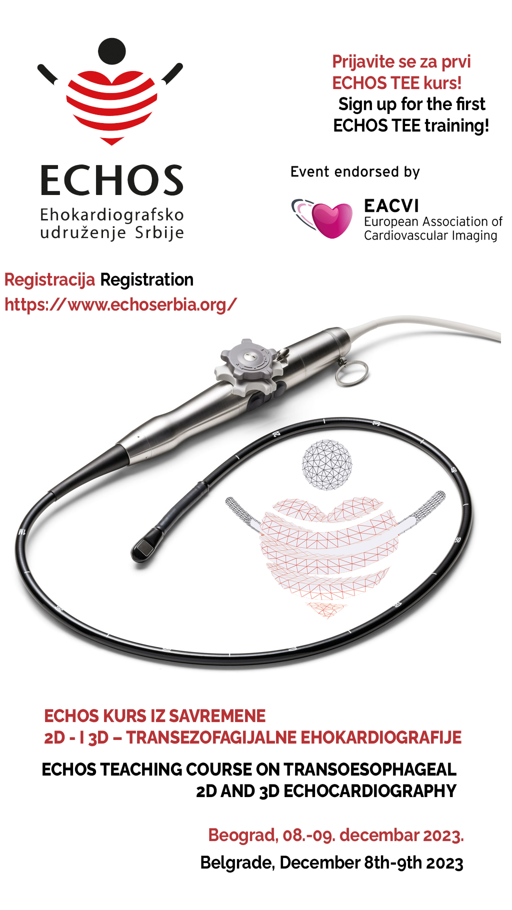 Transesophageal echocardiography course – ECHOS